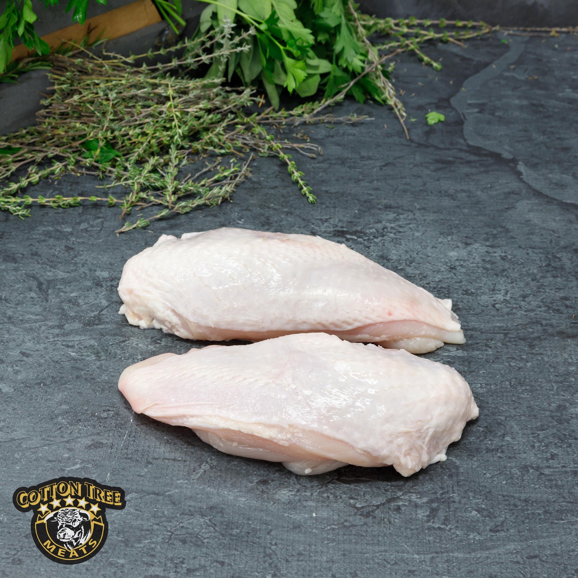 CHICKEN BREAST FILLETS SKIN ON