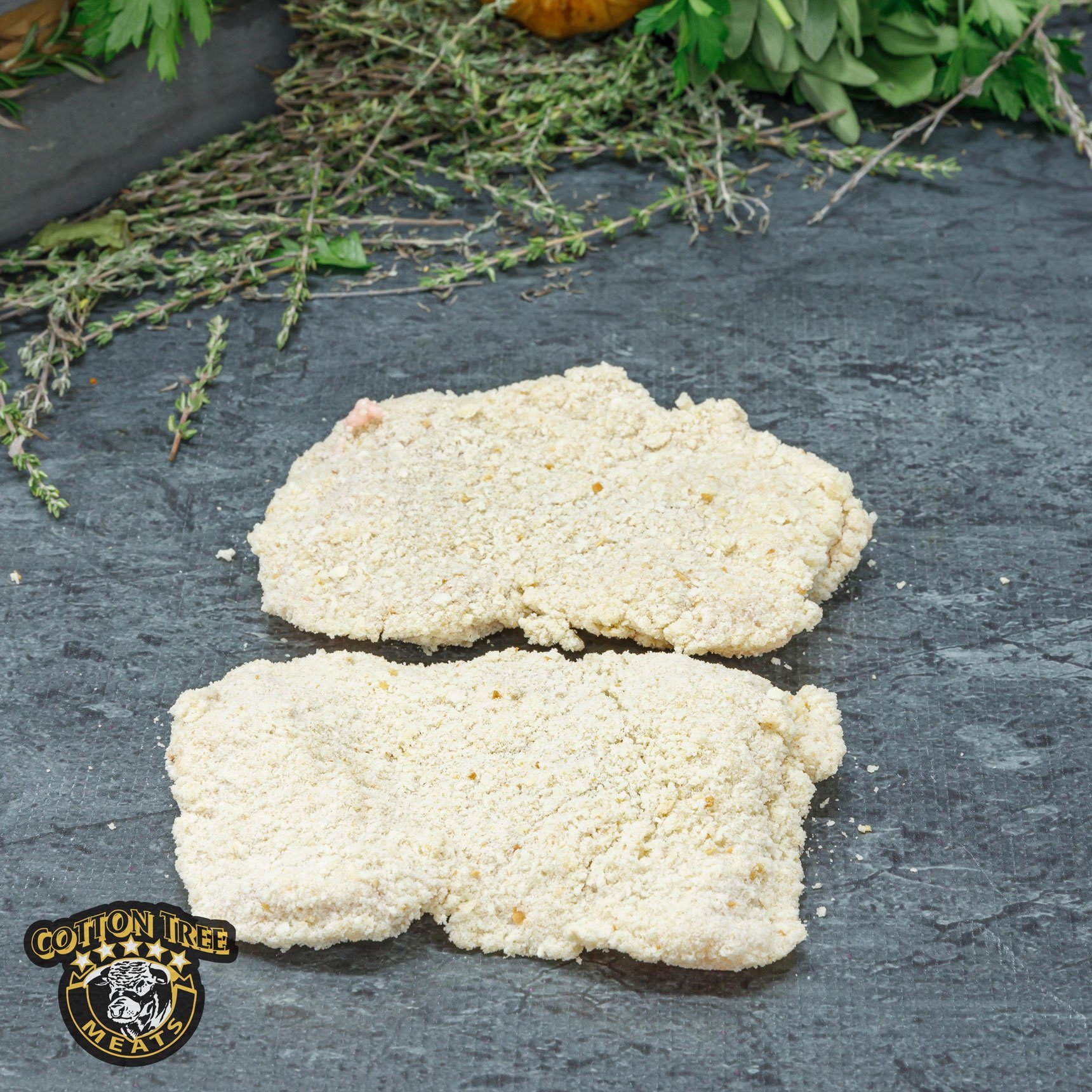 CHICKEN THIGH FILLET SCHNITZELS 100 GRAMS