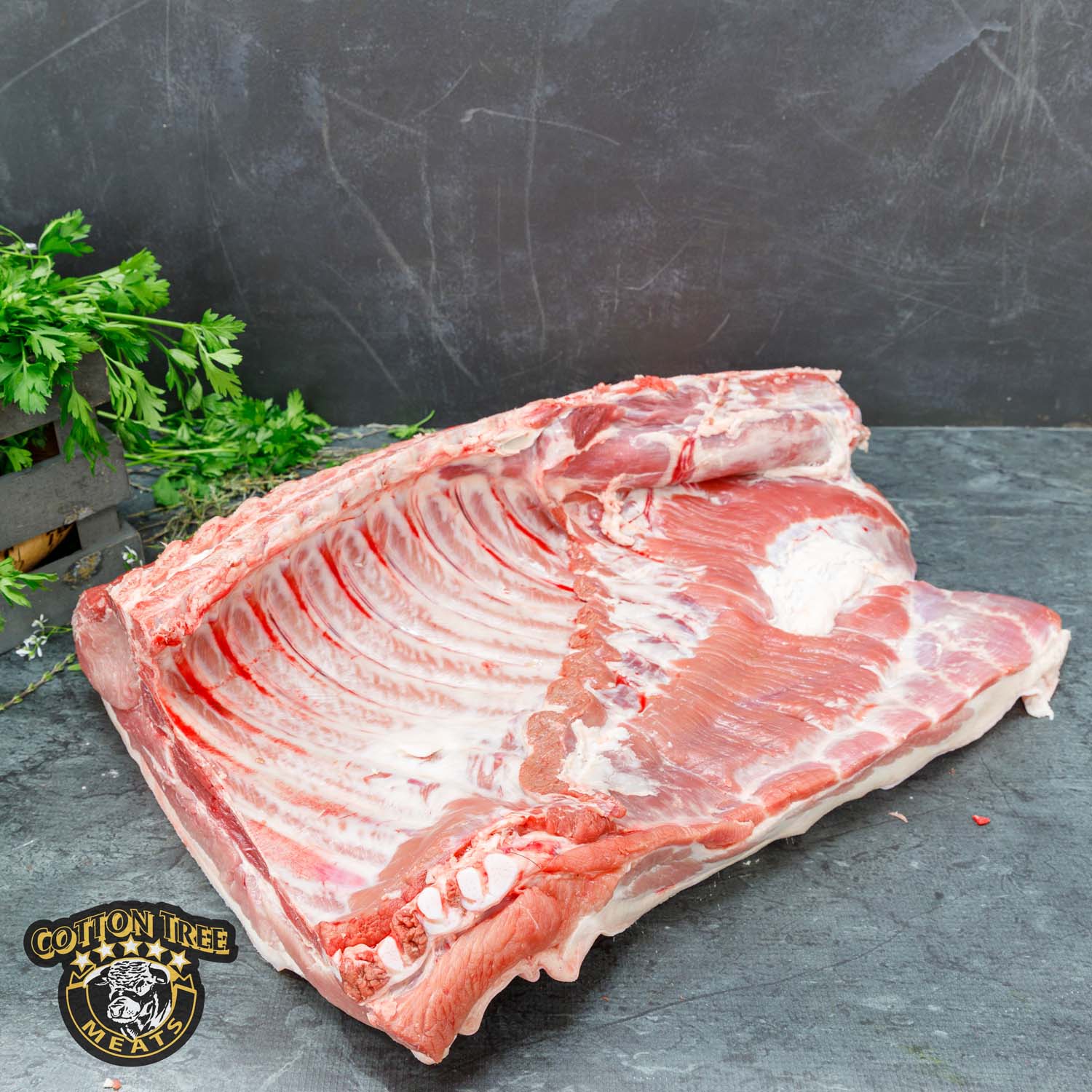 PORK LOIN BONE IN SKIN ON