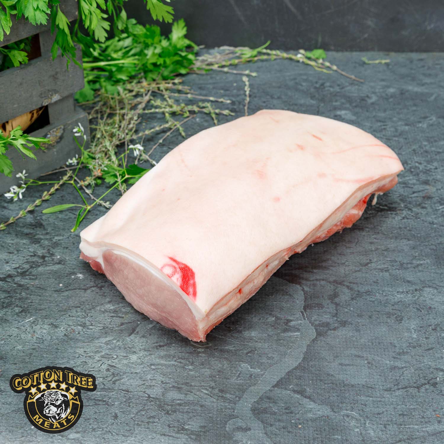 PORK BACKSTRAP SKIN ON WHOLE