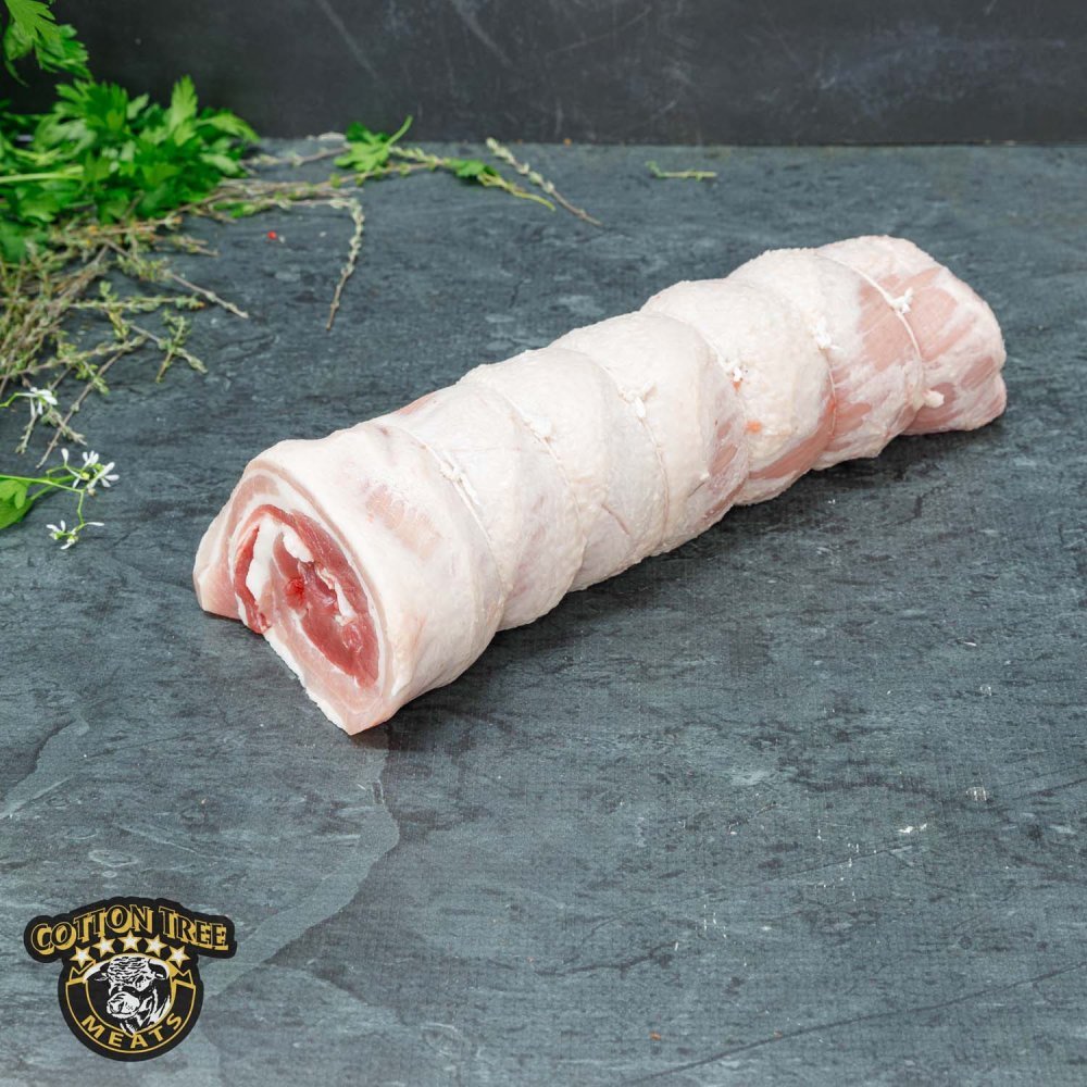 PORK BELLY BONE OUT SKINLESS ROLLED