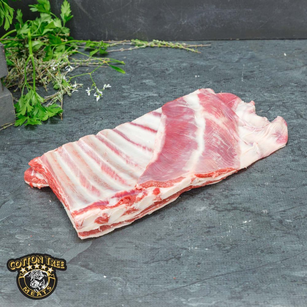 LAMB BELLY BONE IN SQUARE CUT FROZEN