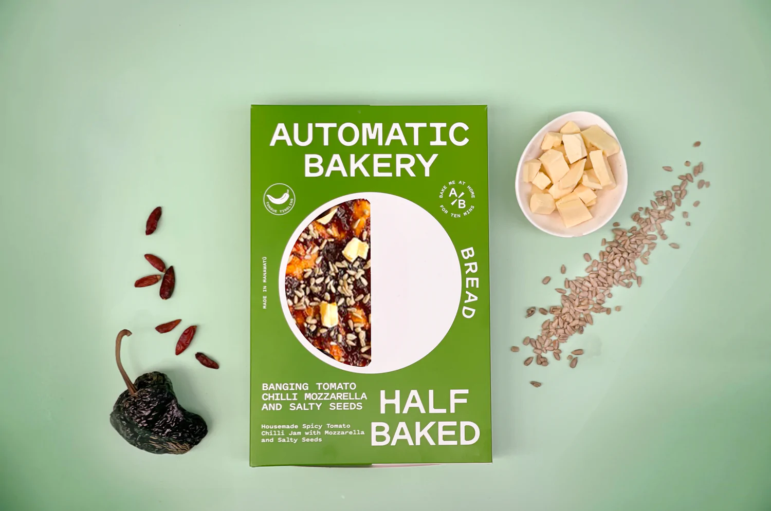 Half Baked Bread - Banging Tomato Chilli Mozzarella _ Salty Seeds