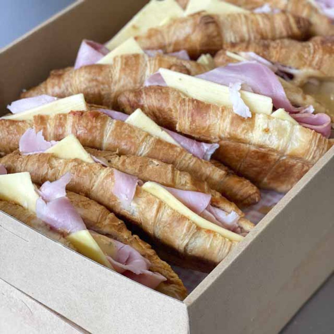 Freshly Baked Filled Croissant Box