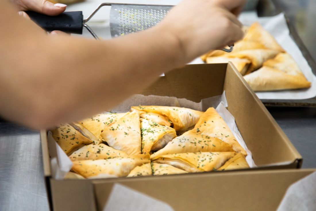 Vegetable Filo Triangles