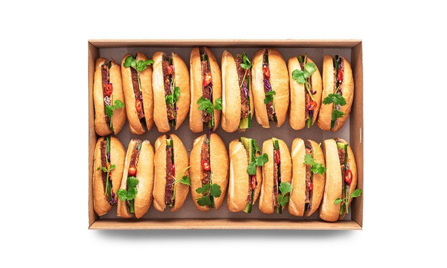 Vietnamese Mini Bread Rolls (Banh Mi) - Crackling Pork