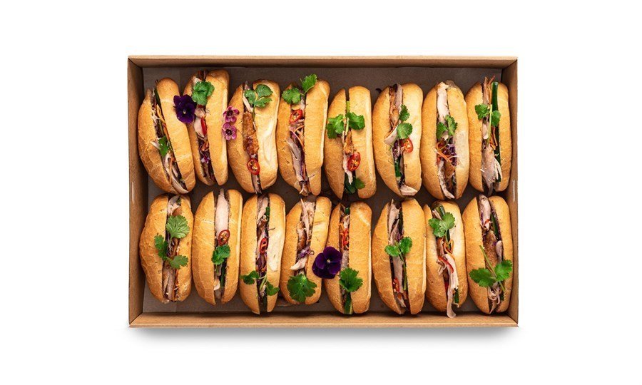 Vietnamese Mini Bread Rolls (Banh Mi) - Chicken