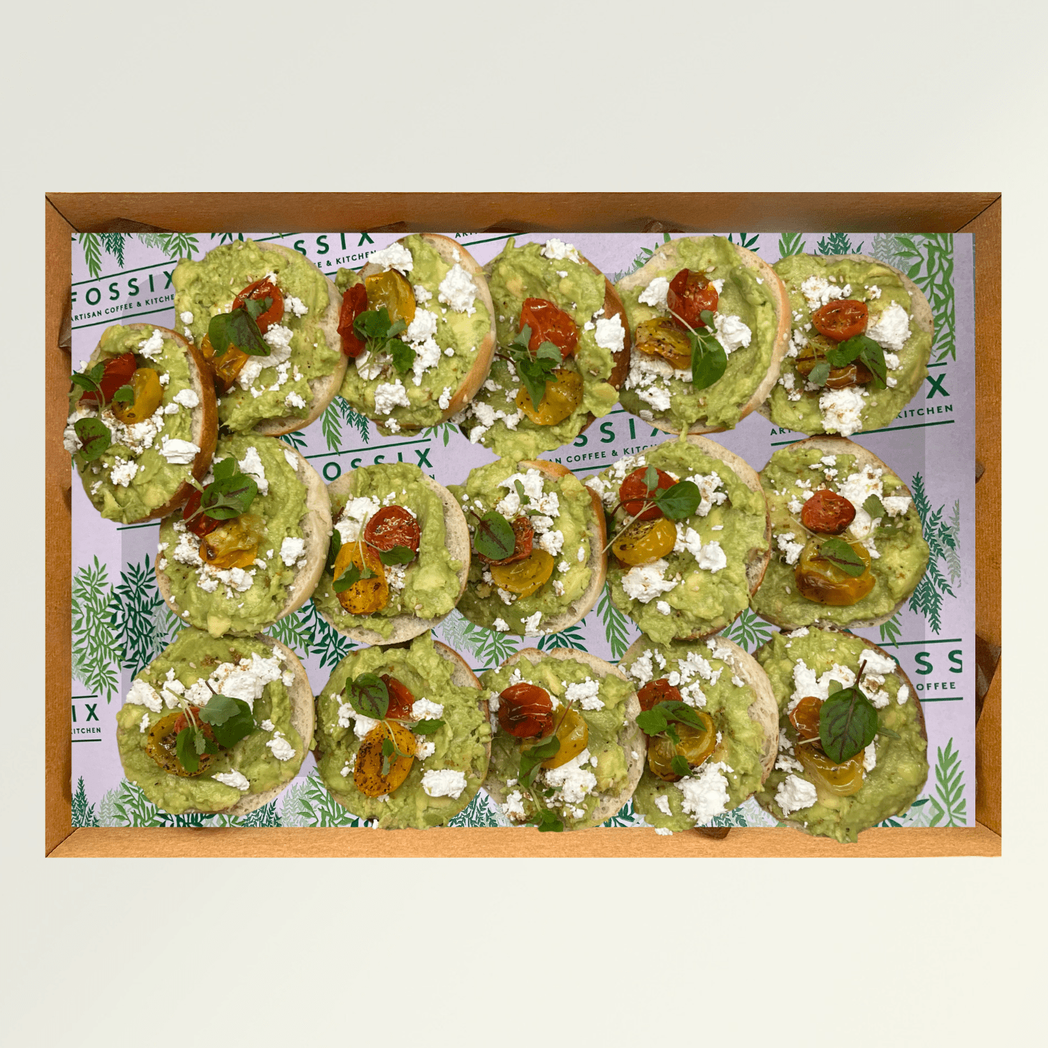 Mini Open Bagels