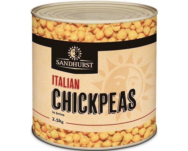 Sandhurst Chickpeas in Brine 2.5kg 6each Box