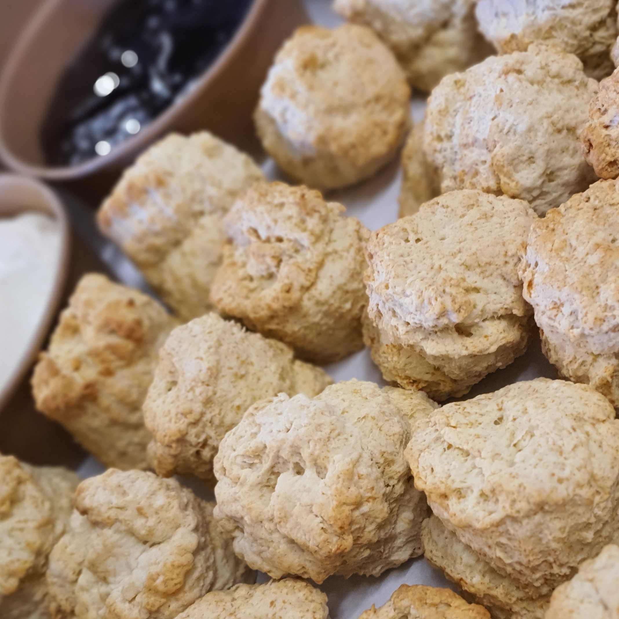 Fresh Scones Platter w/ Jam & Cream (30 scones)