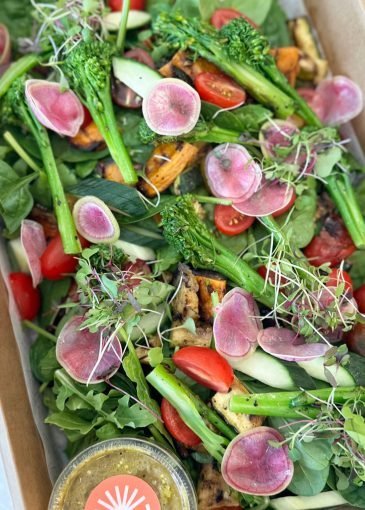 Salad Box of Roasted Broccolini Salad