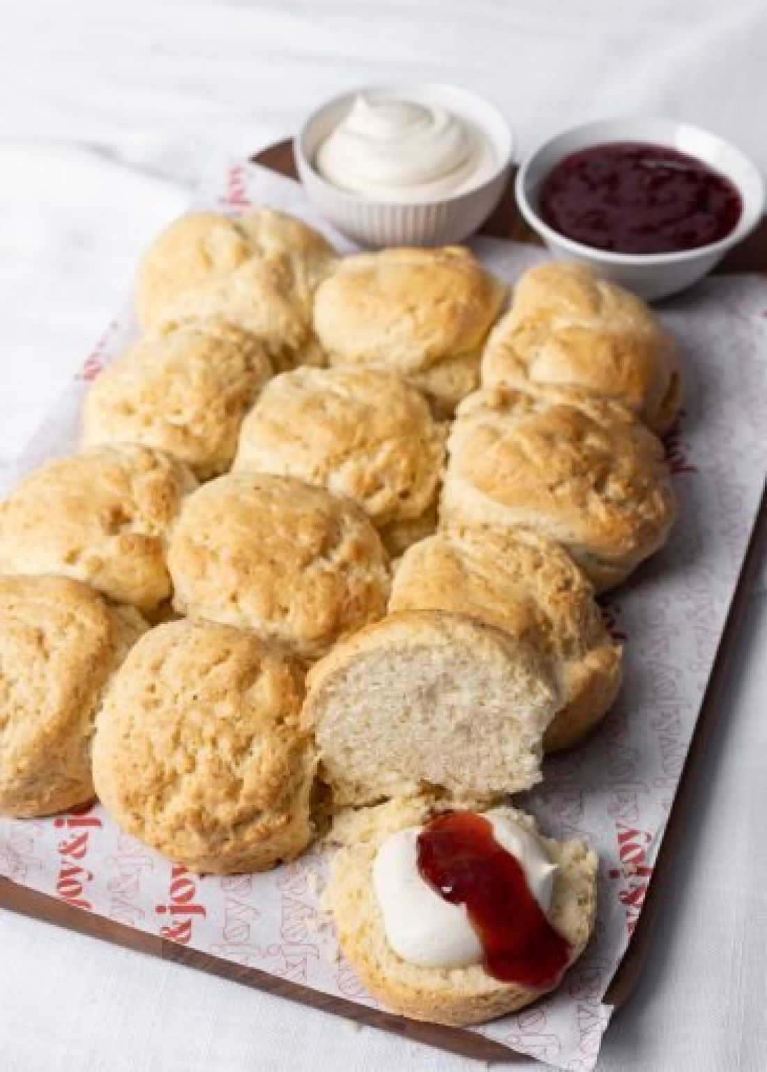 Box of 24 Classic Scones with Jam and Clotted Cream