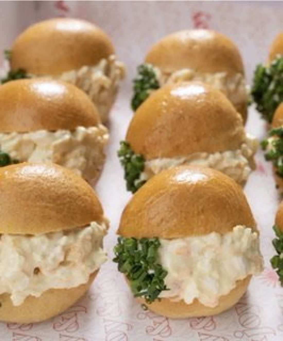 Box of 24 Egg and Lettuce Brioche Buns