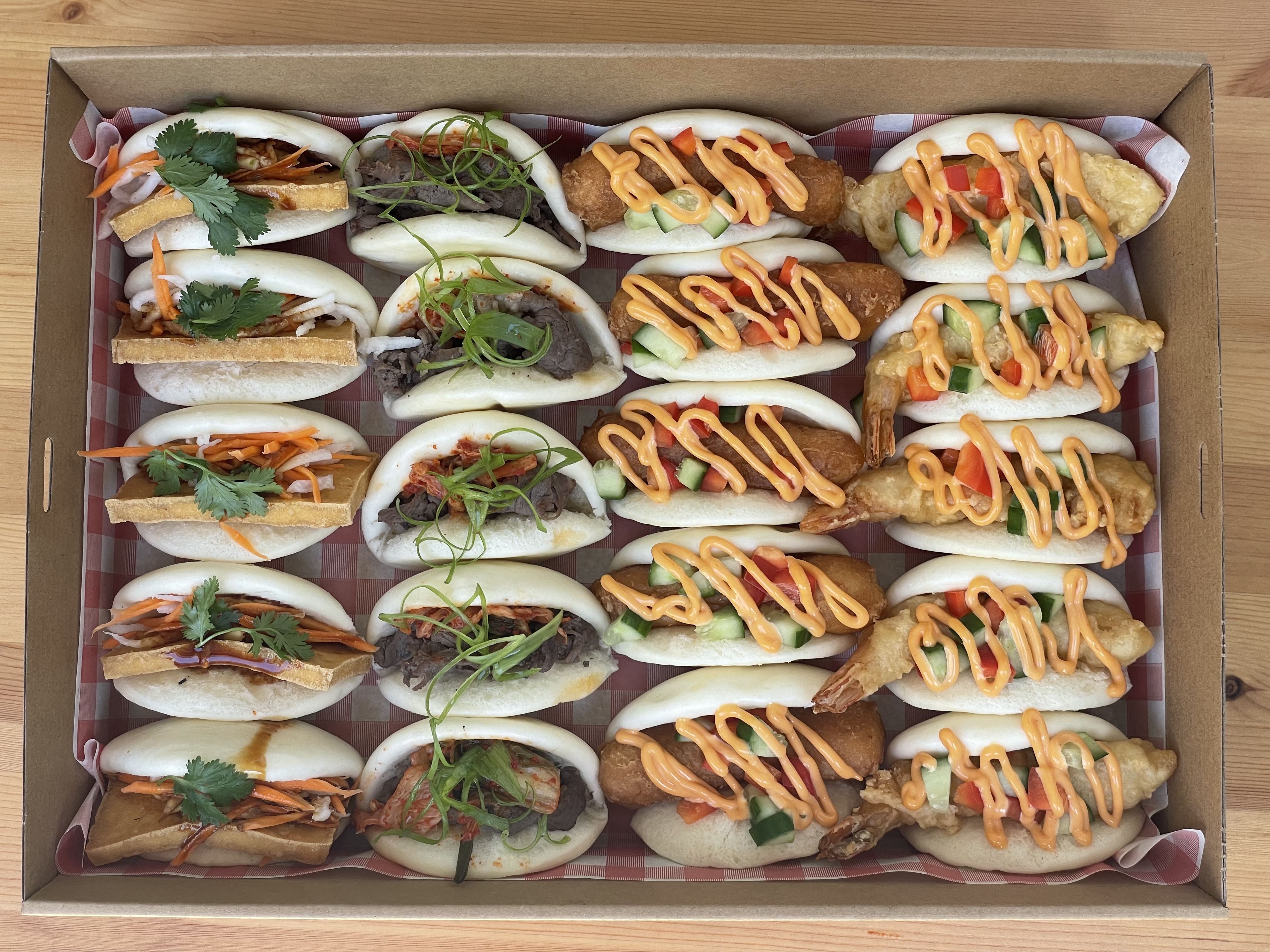 Assorted Gua Bao (Steamed Bun) Platter