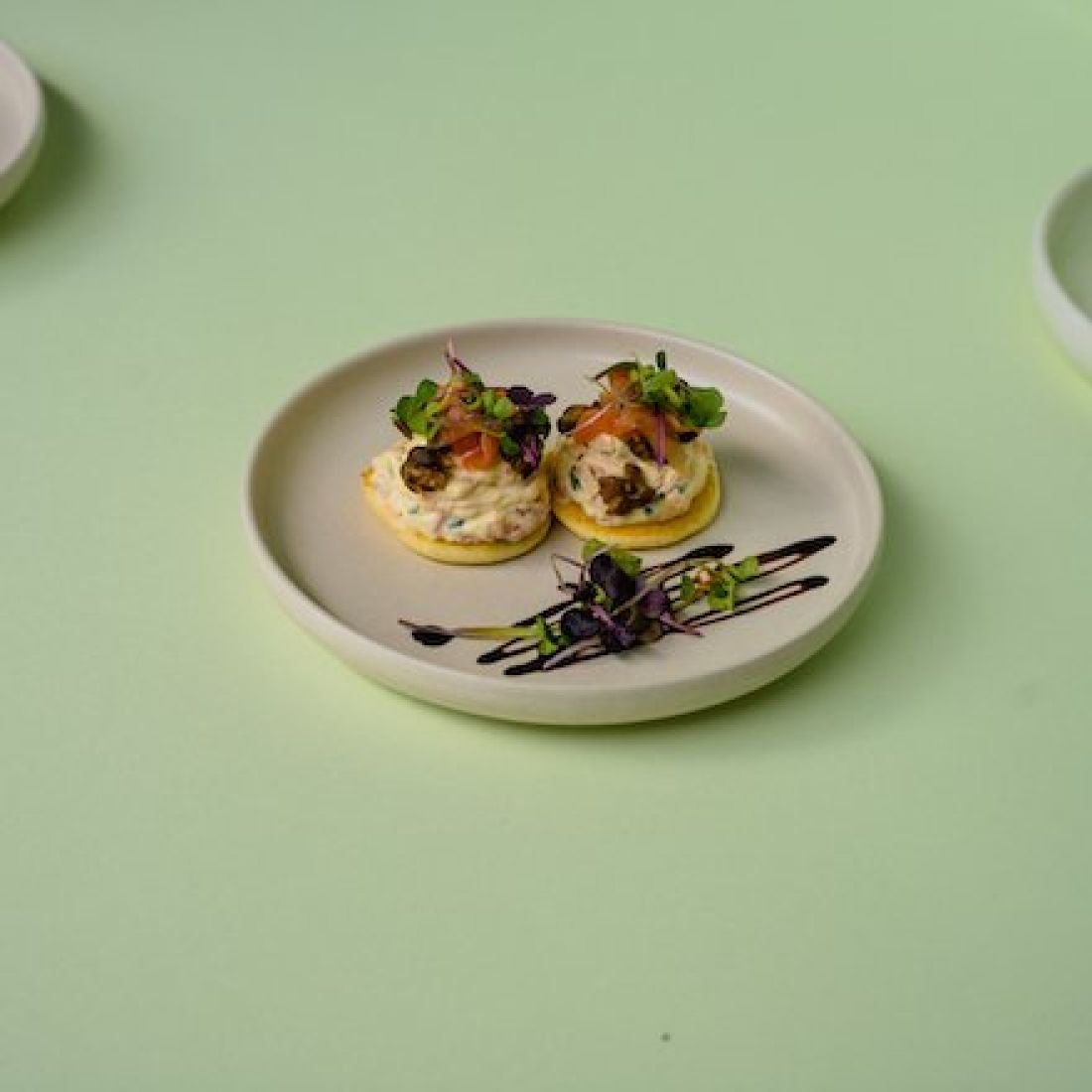 Blini - Salmon Mousse & Capers