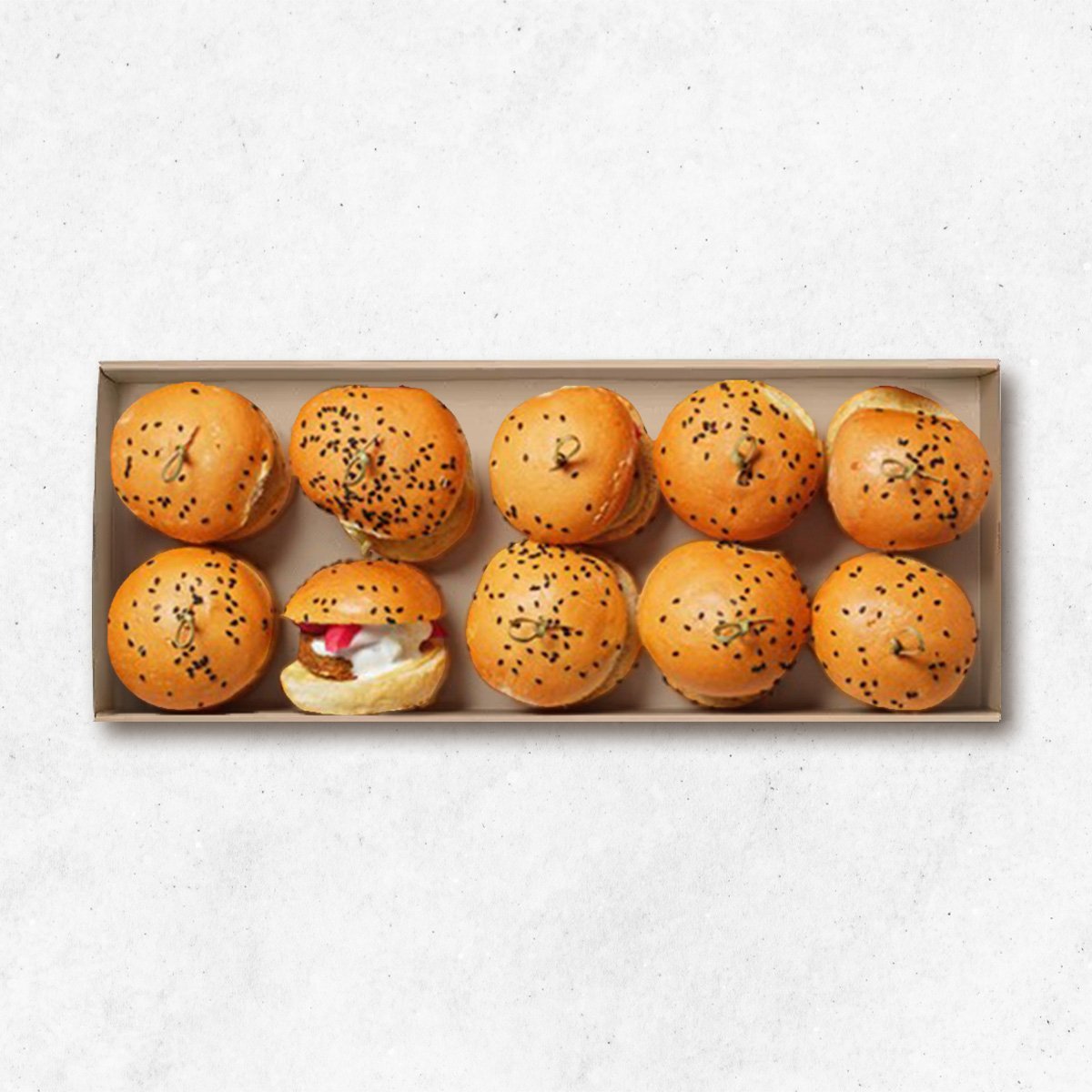 Warm Vegetarian Sliders - 10 PCS