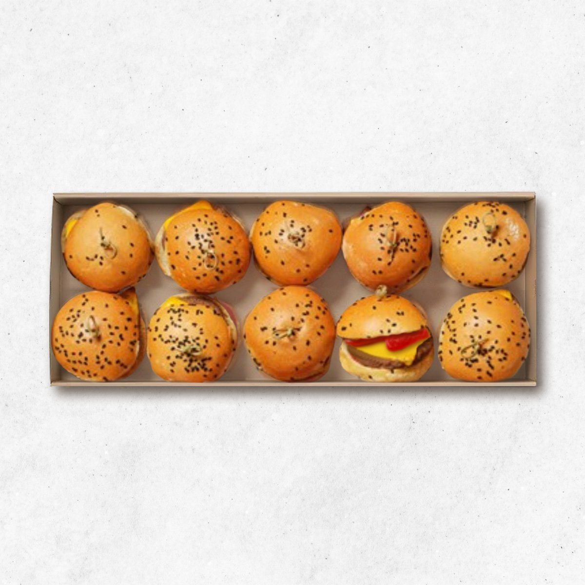 Warm Cheeseburger Sliders - 10 PCS