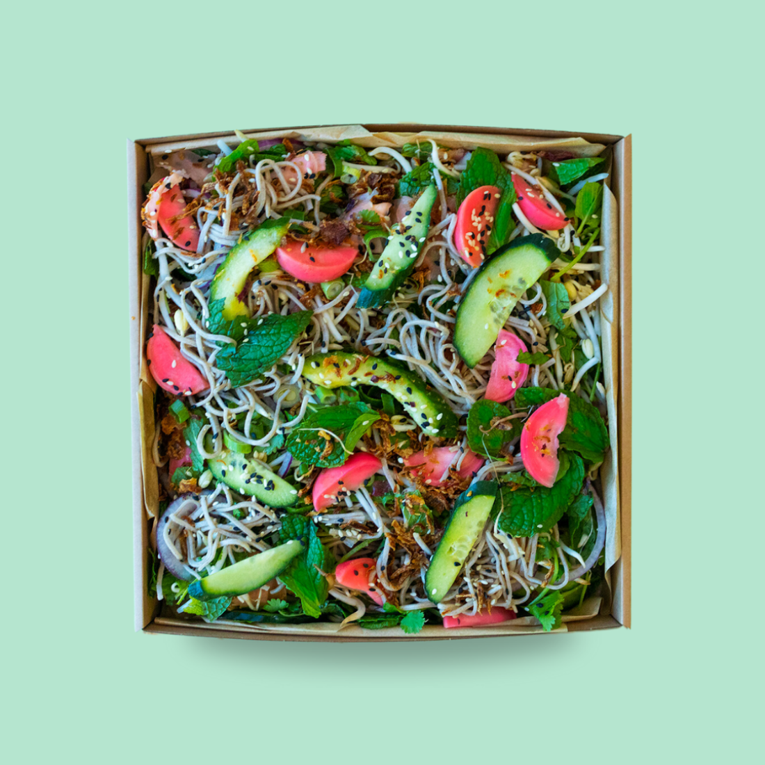 Asian Cold Noodle Salad Platter