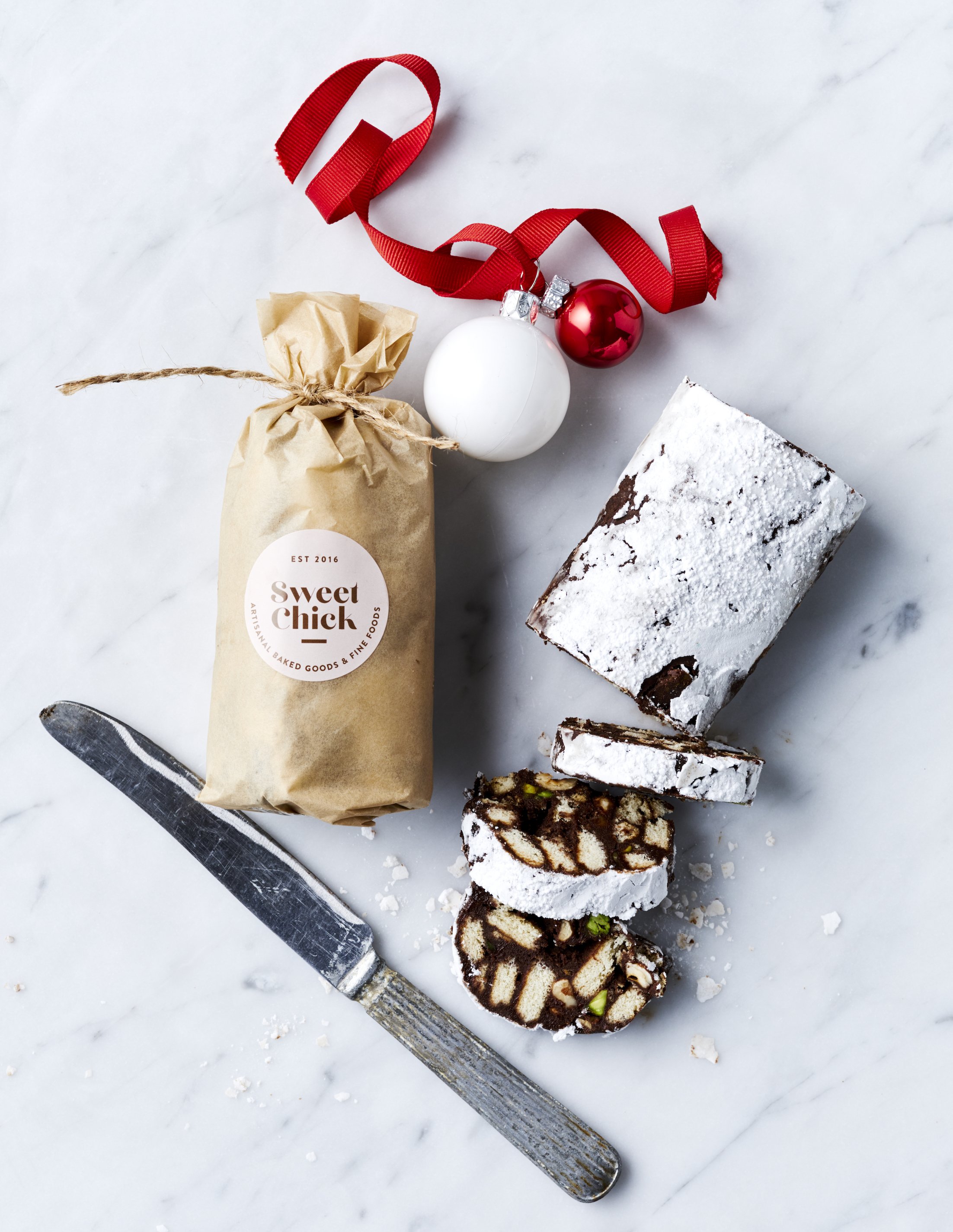 Festive Chocolate Log