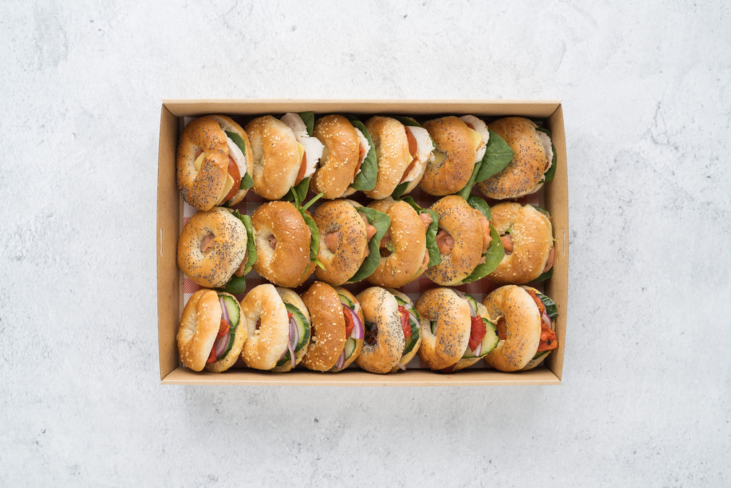 Breakfast Bagel Box of 18 | Catering Zone