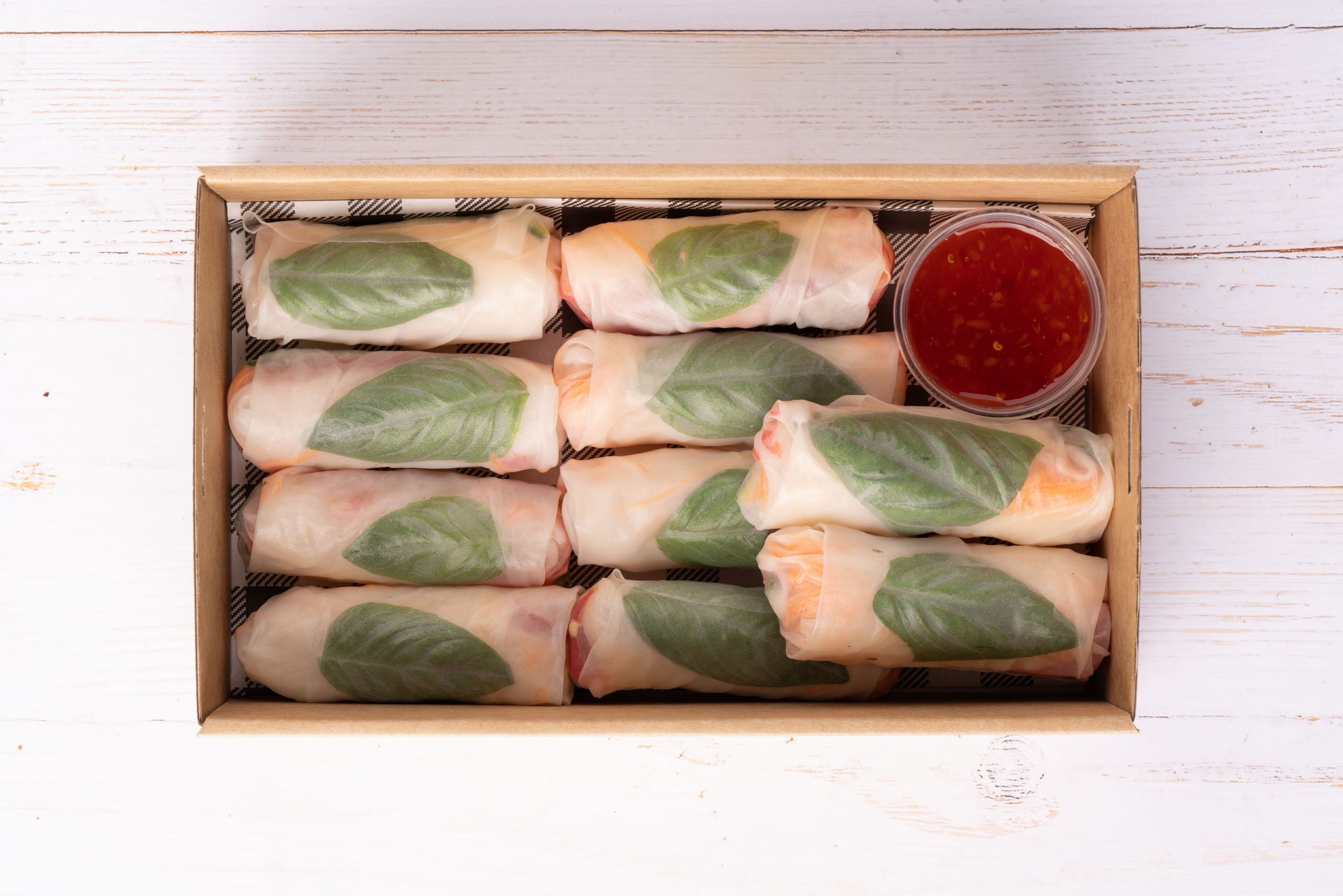 Vietnamese Style Chicken Rice Paper Roll Box of 30 - Catering Zone