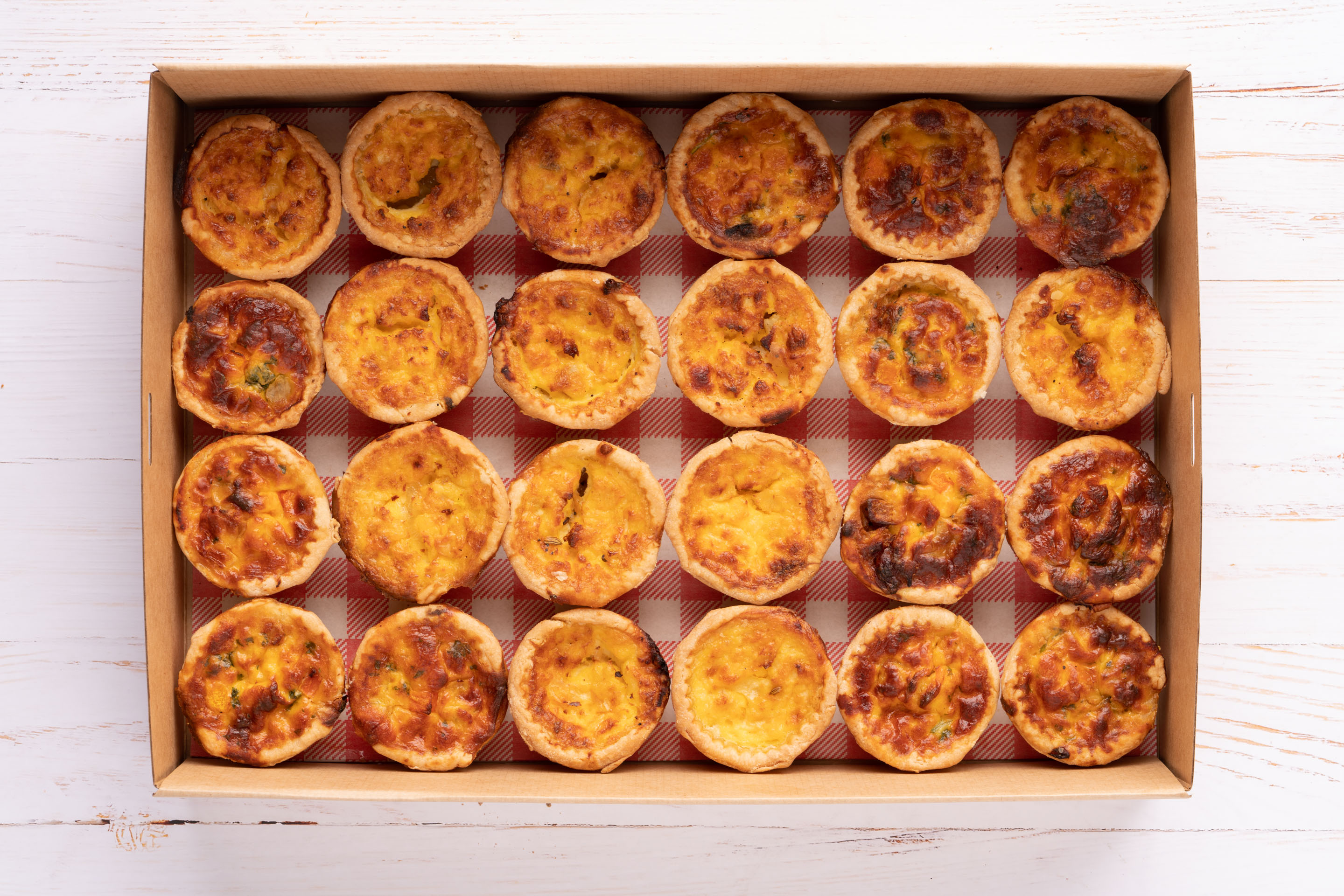 Christmas Quiche Collection Box (24) | Catering Zone