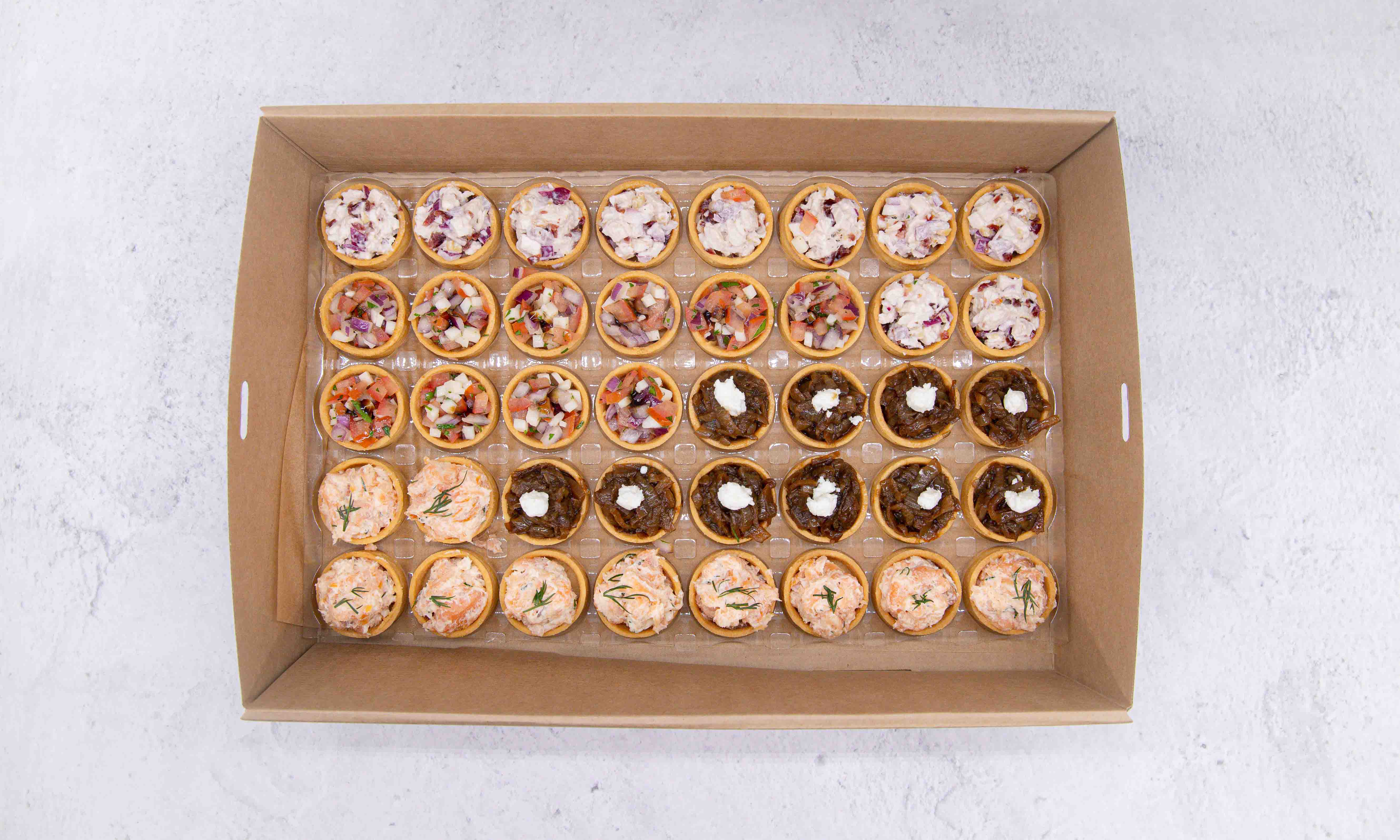 Handmade Savoury Tart Collection (Mixed) - Catering Zone